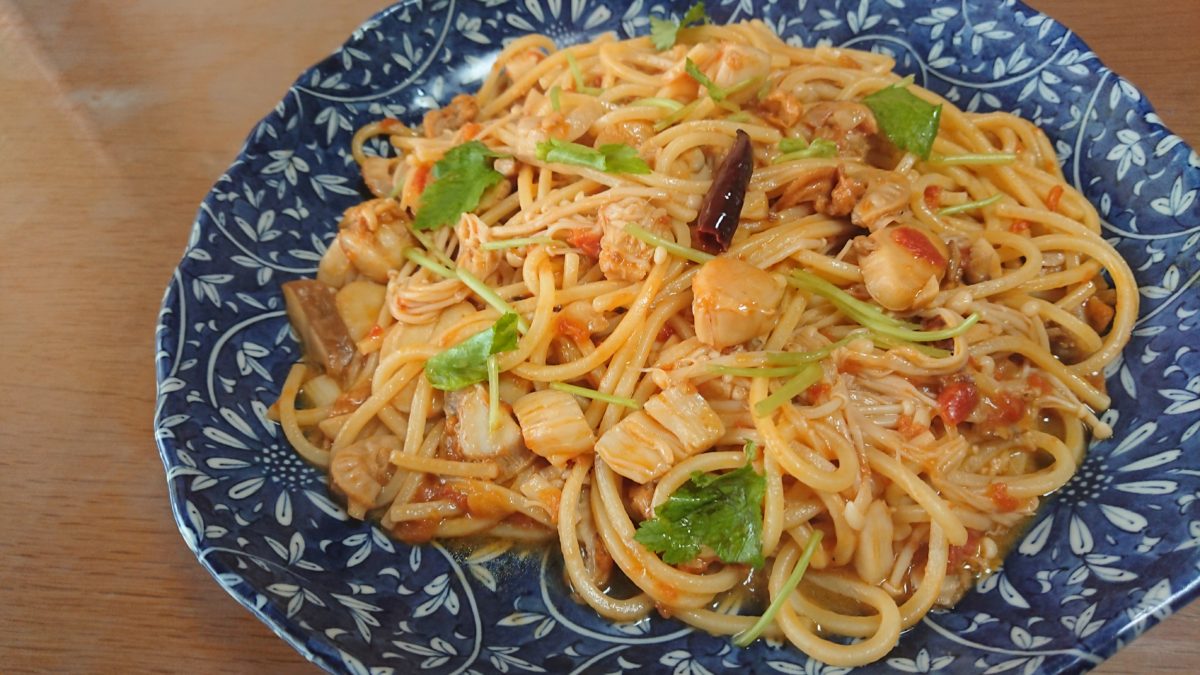 🍝Chitarra of baby scallop – maxmax cooking recipe