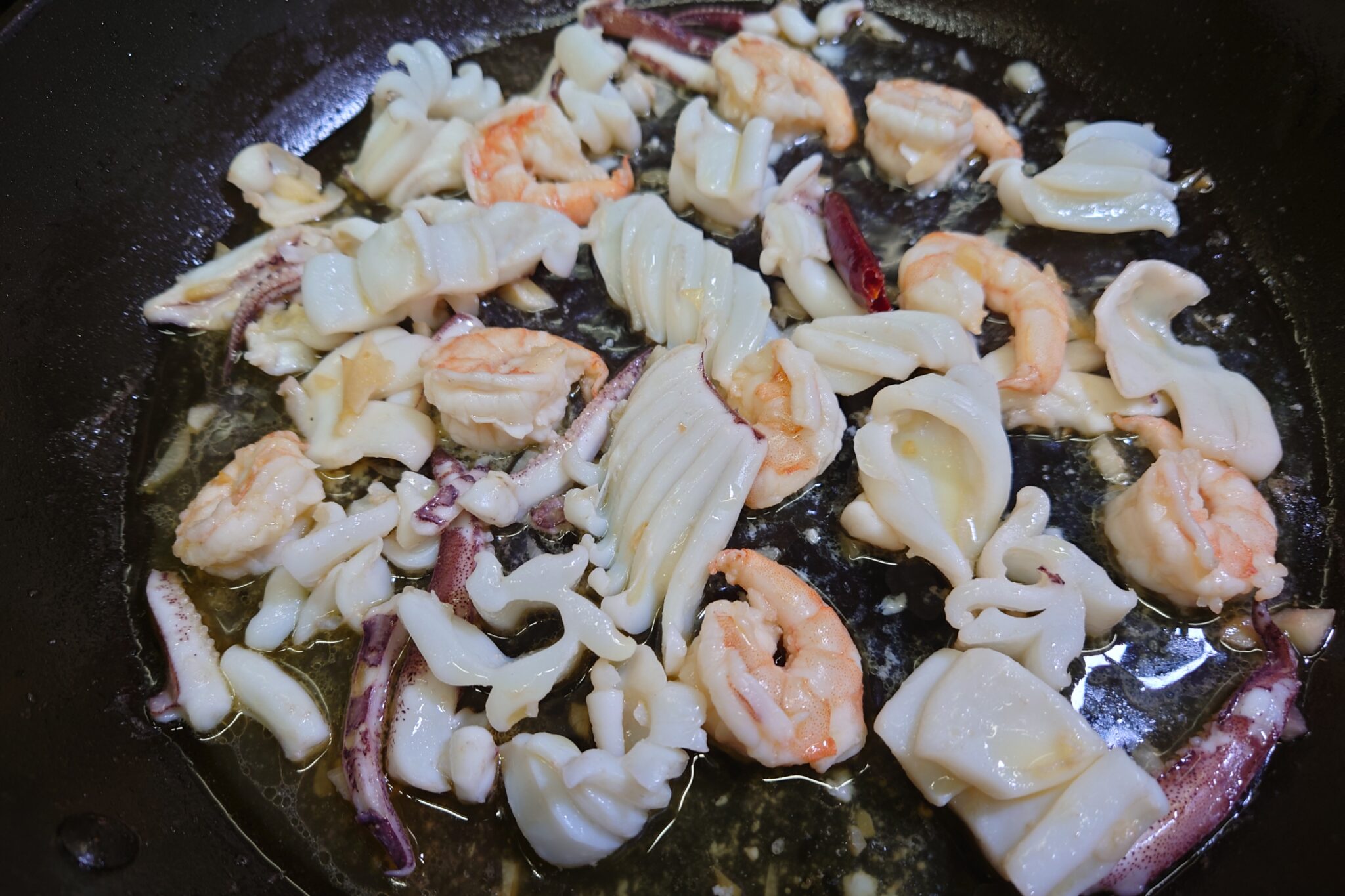 🦑🦐🍝Big fin reef squid Mentaiko Spaghettiniアオリイカの明太子PASTA – maxmax ...